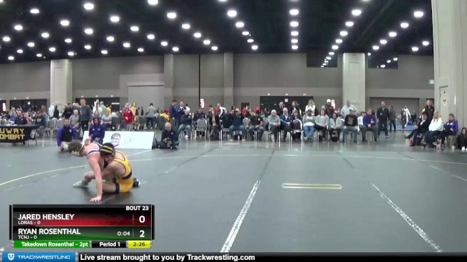 125 lbs Semis & 3rd Wb (16 Team) - Jared Hensley, Loras vs Ryan ...