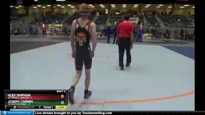 113 lbs Round 2 (4 Team) - Joseph Carnes, 3A South Umpqua vs Alex ...