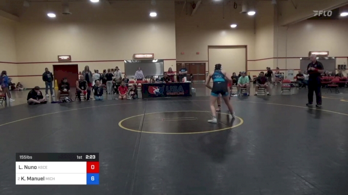 155 lbs Rnd Of 16 - Lilyana Nuno, Ascend Wrestling Academy vs Kaili ...