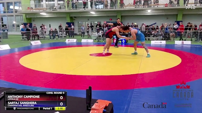 80kg Cons. Round 5 - Anthony Campione, Loyola HS vs Sartaj Sanghera ...