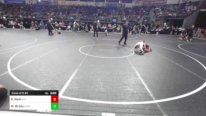 53 lbs Consi Of 8 #2 - Blake Neal, East Kansas Eagles vs Wade Brady ...