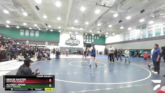 137 lbs Champ. Round 2 - Gracie Raxter, Santa Rosa Academy vs Alysen ...