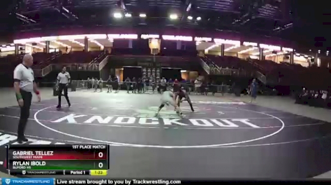 106 lbs 1st Place Match - Gabriel Tellez, Southwest Miami vs Rylan ...