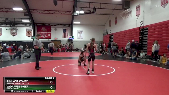 Round 3 - Vada Weisinger, Fort Madison vs Juhlycia Covey, Hannibal ...