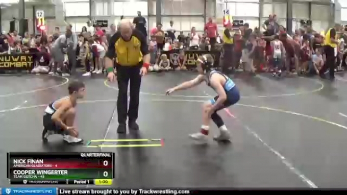 75 lbs Quarterfinals (8 Team) - Nick Finan, American Gladiators vs ...