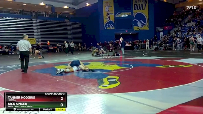 165 lbs Champ. Round 3 - Nick Singer, Faith Christian Academy vs Tanner ...