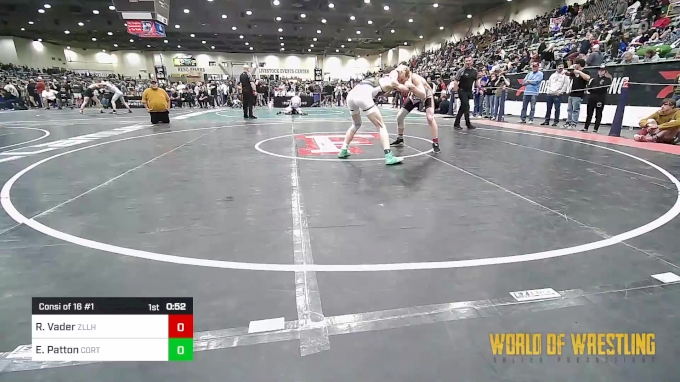 125 lbs Consi Of 16 #1 - Ryan Vader, Zillah vs Ethan Patton, Cortez ...