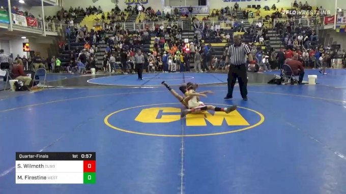 88 lbs Quarterfinal - Seth Wilmoth, DuBois vs Max Firestine, West Mifflin