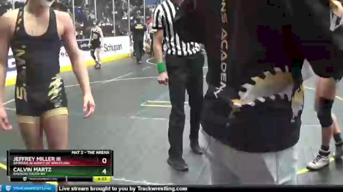 114 lbs 1st Place Match - Calvin Martz, Davison Youth WC vs Jeffrey ...
