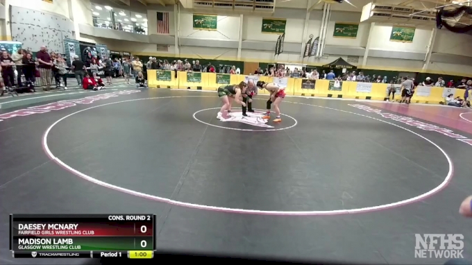 148 lbs Cons. Round 2 - Daesey Mcnary, Fairfield Girls Wrestling Club ...