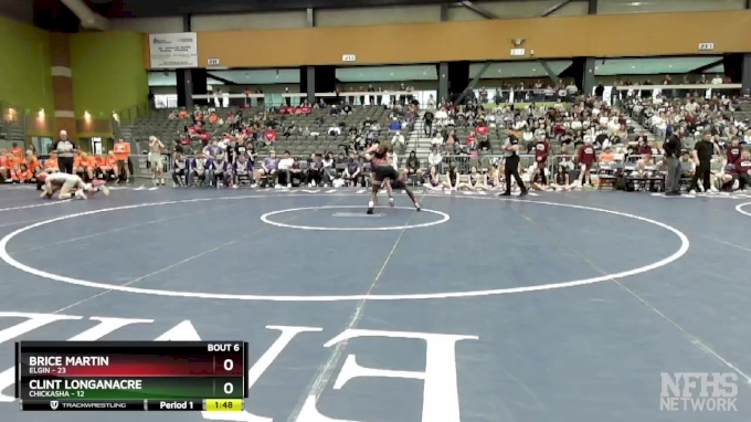 126 lbs Semifinals (8 Team) - Clint Longanacre, CHICKASHA vs Brice ...