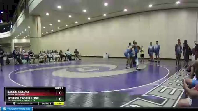 138 lbs Round 1 (10 Team) - Joseph Castellone, First Baptist Academy vs ...