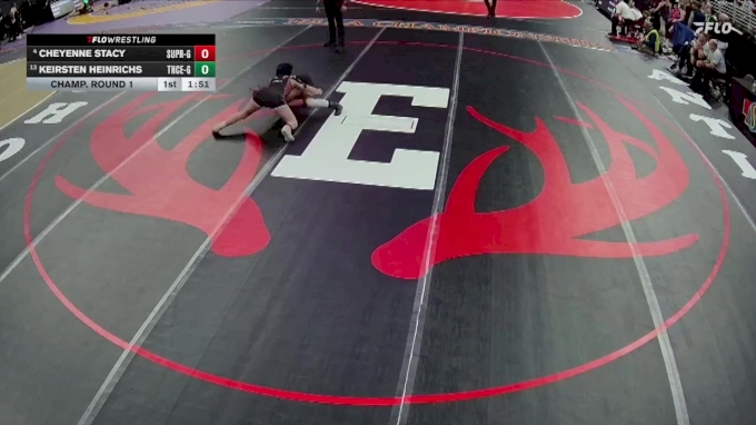 Champ. Round 1 - Keirsten Heinrichs, Thayer Central Girls vs Cheyenne ...