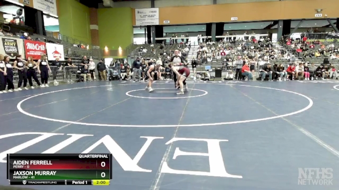 126 lbs Quarterfinals (8 Team) - Jaxson Murray, MARLOW vs Aiden Ferrell ...