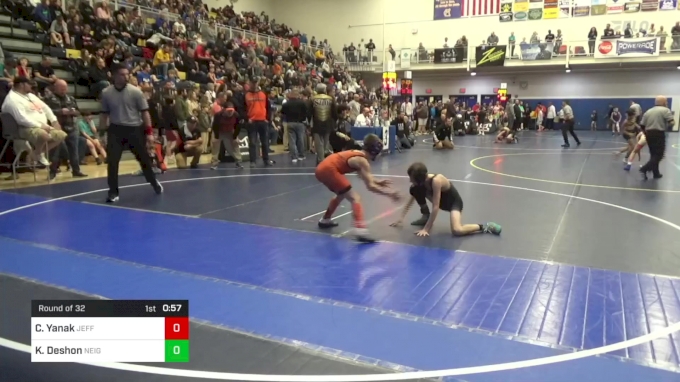 78 lbs Round Of 32 - Cooper Yanak, Jefferson Morgan vs Kamden Deshon ...