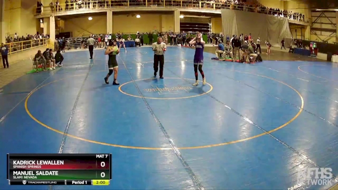 132 lbs Quarterfinal - Manuel Saldate, SLAM! NEVADA vs Kadrick Lewallen ...