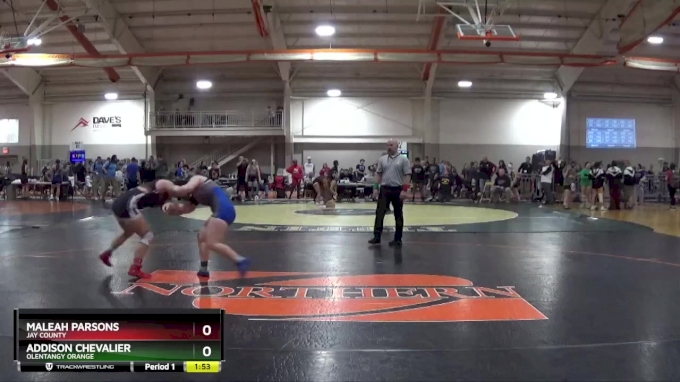 145 lbs Champ. Round 1 - Addison Chevalier, OLENTANGY ORANGE vs Maleah ...