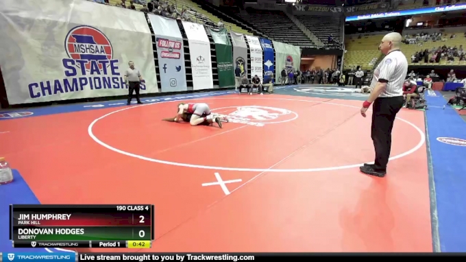190 Class 4 lbs Cons. Round 2 - Donovan Hodges, Liberty vs Jim Humphrey ...