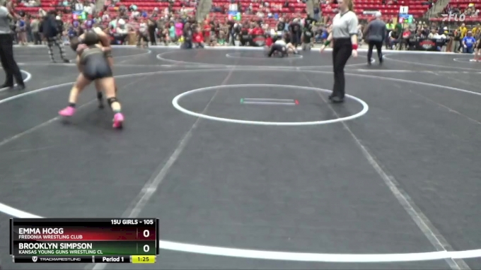 105 lbs Round 3 - Emma Hogg, Fredonia Wrestling Club vs Brooklyn ...
