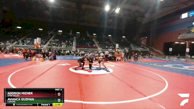 105 lbs Champ. Round 1 - Addison Mizner, Star Valley vs Avianca Guzman ...