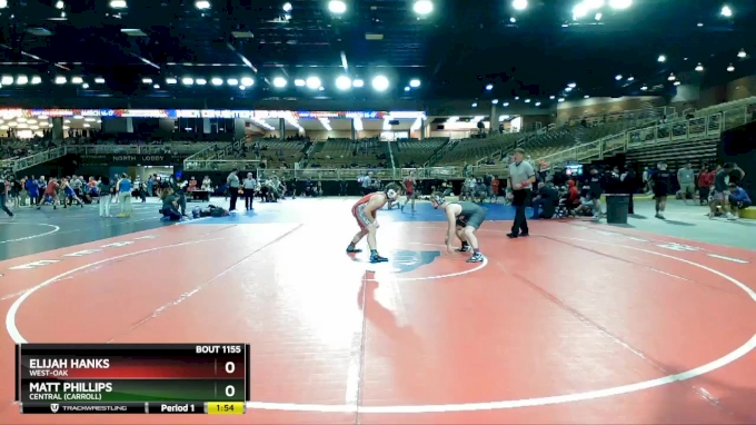 175 lbs Champ. Round 1 - Elijah Hanks, West-Oak vs Matt Phillips ...