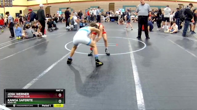 88 lbs Semifinal - Kanoa Saferite, NOVA WC vs Josh Werner, NOVA Wrestling Club