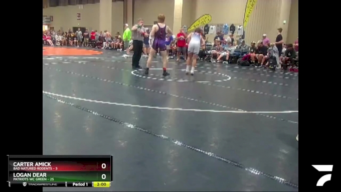 165 lbs Round 2 (6 Team) - Carter Amick, Bad Natured Rodents vs Logan ...