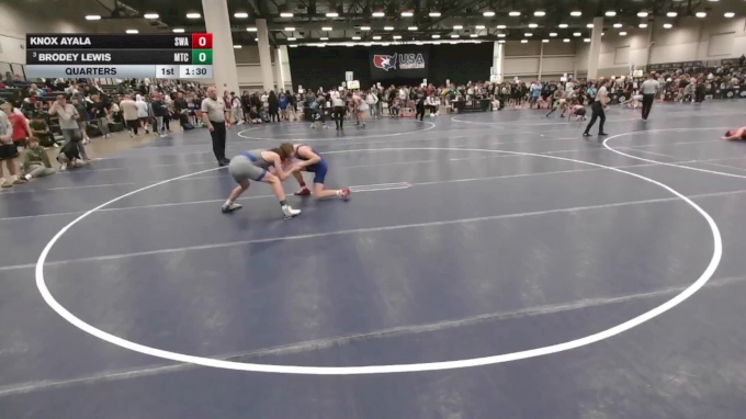 100 lbs Quarters - Brodey Lewis, Maverick Training Center vs Knox Ayala ...
