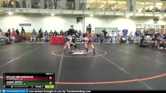 77 lbs Round 2 (8 Team) - Dylan Nieuwenhuis, Michigan Blue vs Aiken ...