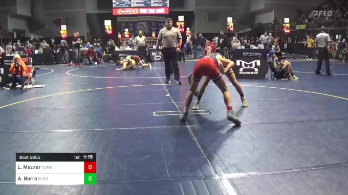 125 lbs Consy 5 - Logan Maurer, Cumberland Valley vs Anthony Barra ...
