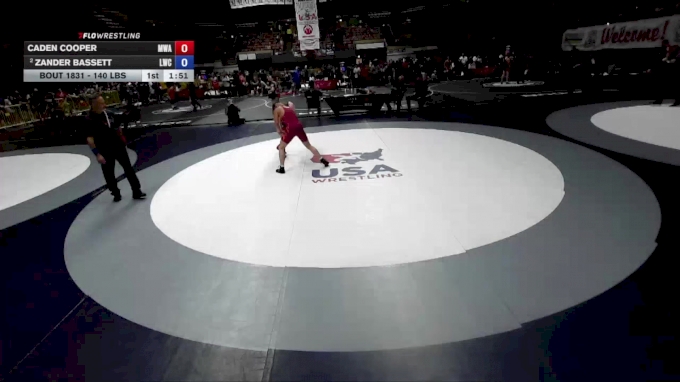 140 lbs Champ. Round 1 - Caden Cooper, Marvel Wrestling Academy vs ...
