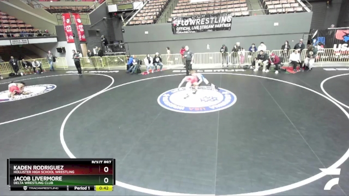 132 lbs Cons. Round 4 - Kaden Rodriguez, Hollister High School ...