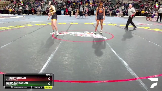135 lbs Round 2 - Keira Corcoran, Queen Anne`s vs Trinity Butler ...