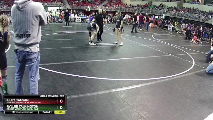 126 lbs Cons. Round 1 - Kiley Tausan, Gordon Rushville Jr. Wrestling vs ...