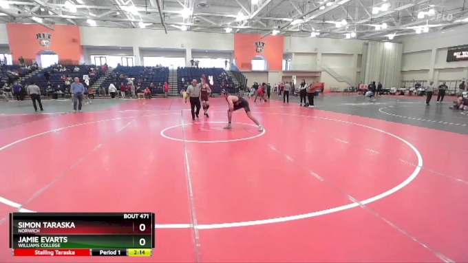184 lbs Semifinal - Simon Taraska, Norwich vs Jamie Evarts, Williams ...