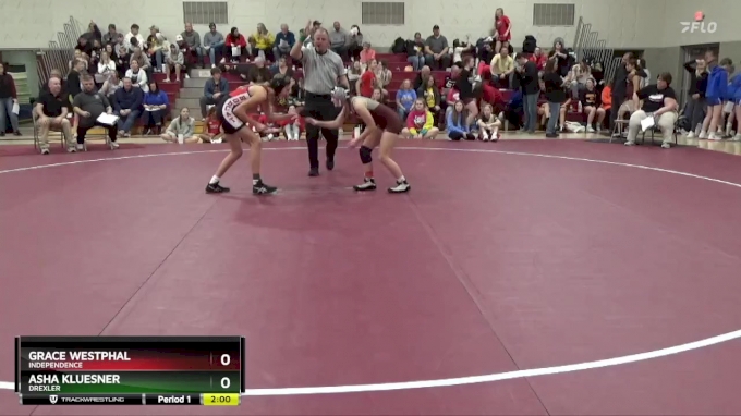 97-102A 1st Place Match - Grace Westphal, Independence vs Asha Kluesner ...