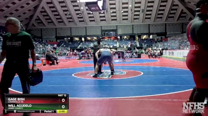 5A-285 lbs Quarterfinal - GAGE BISH, Loganville HS vs Will Agudelo ...