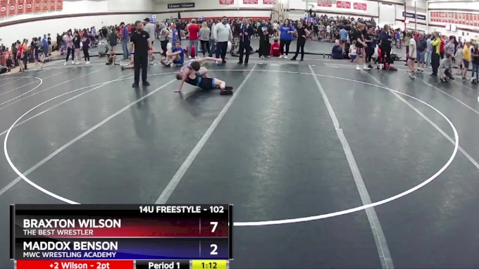 102 lbs Round 1 - Braxton Wilson, The Best Wrestler vs Maddox Benson ...