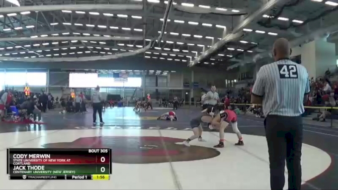 125 lbs Cons. Semi - Jack Thode, Centenary University (New Jersey) vs ...