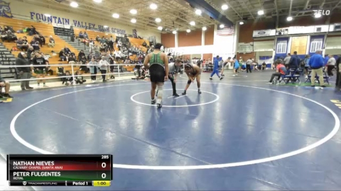 285 lbs Cons. Round 7 - Nathan Nieves, Calvary Chapel (Santa Ana) vs ...