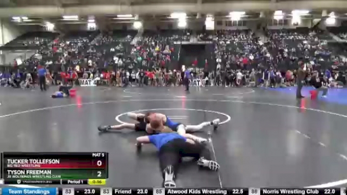 115 lbs Champ. Round 1 - Tyson Freeman, Jr Wolfkings Wrestling Club vs ...