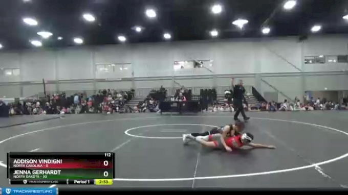 112 lbs Placement Matches (8 Team) - Addison Vindigni, North Carolina ...