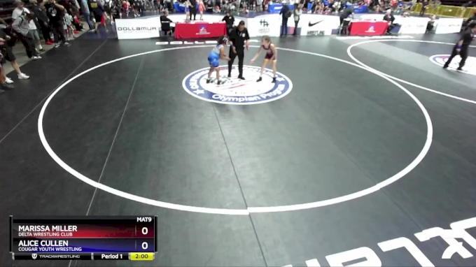 100 lbs Cons. Round 1 - Marissa Miller, Delta Wrestling Club vs Alice ...