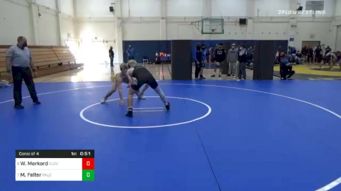 170 lbs Consolation - Wyatt Merkord, Clovis vs Max Felter, Palo Alto Hs
