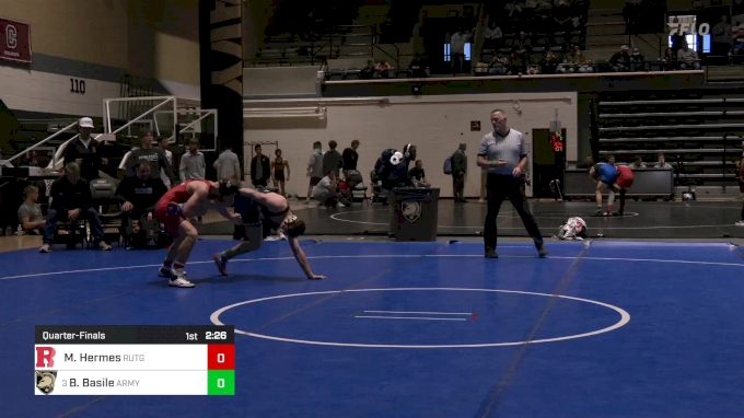 133 lbs Quarterfinal - Max Hermes, Rutgers vs Braden Basile, Army