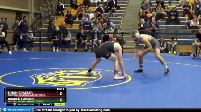 133 lbs Quarterfinal - Braden Carson, Eastern Oregon University (Ore ...