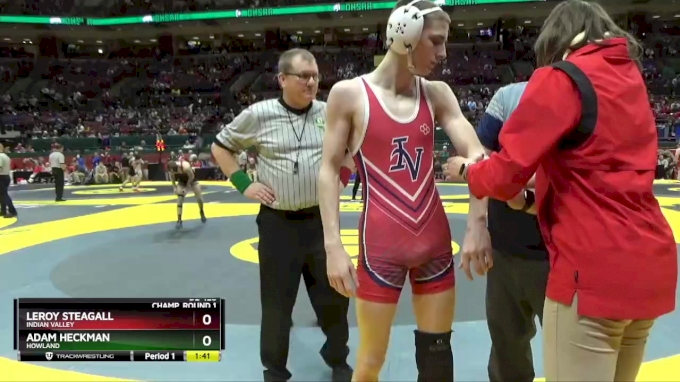D2-126 lbs Champ. Round 1 - Leroy Steagall, Indian Valley vs Adam ...