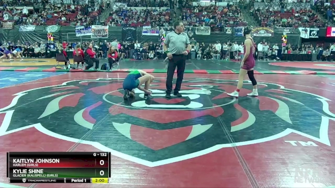 G - 132 lbs Champ. Round 2 - Kylie Shine, Glacier (Kalispell) (Girls ...
