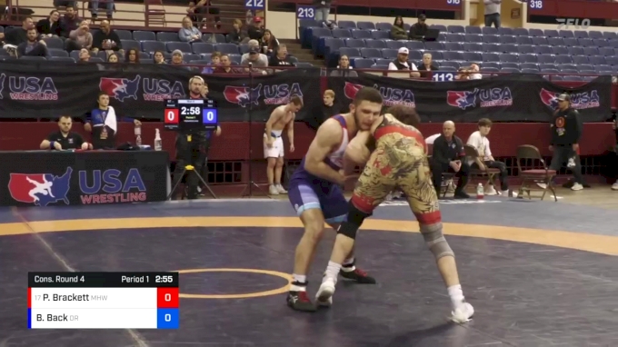 67 lbs Cons. Round 4 - Patrick Brackett, Mile High Wrestling Club vs ...