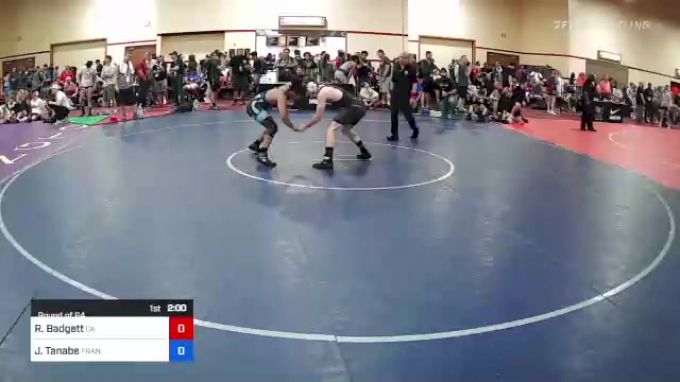 71 lbs Round Of 64 - Ryan Badgett, California vs Joaquin Tanabe ...